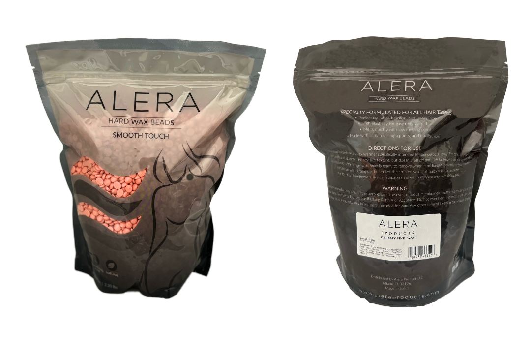 STRIPLESS HARD WAX BEADS - SENSITIVE SKIN - PINK (1 Kg) | Alera Products